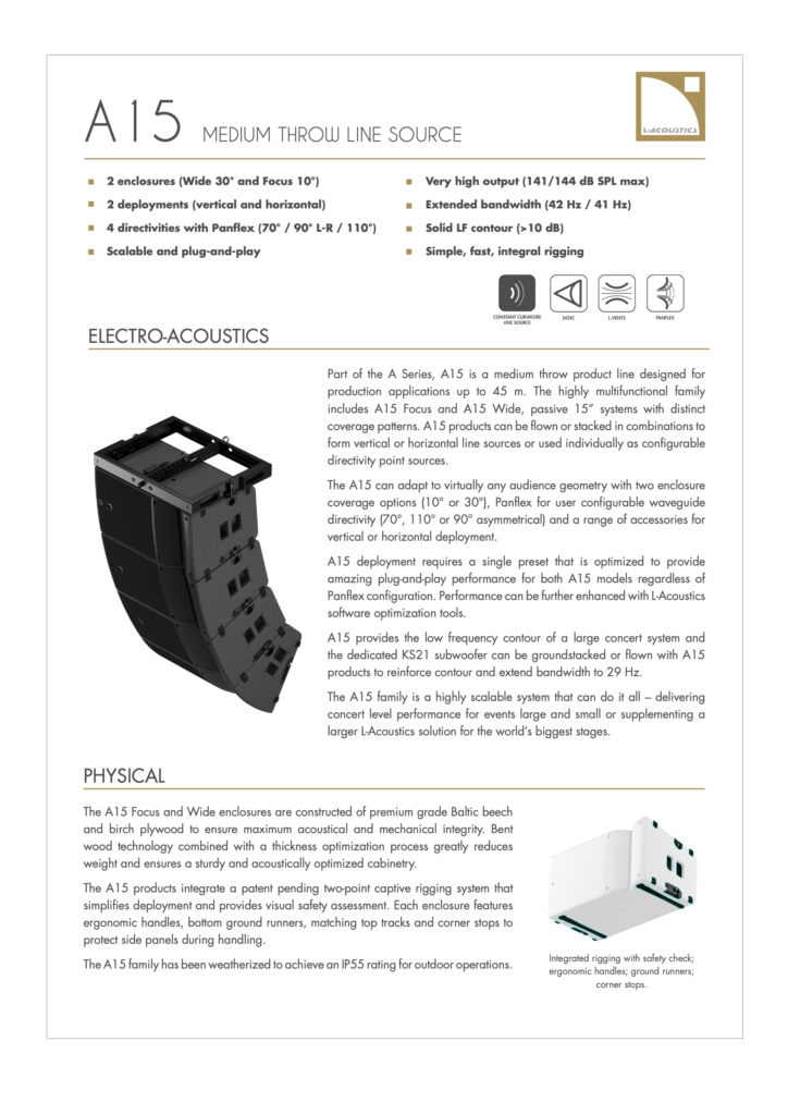 A15 Focus - L.Acoustics